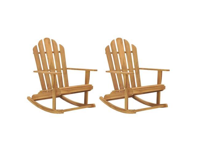 Click here for vidaXL Adirondack Rocking Chair Set of 2 Teak Wood... prices