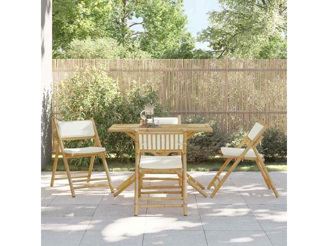Click here for vidaXL Bistro Chair Set of 4 Cream White prices