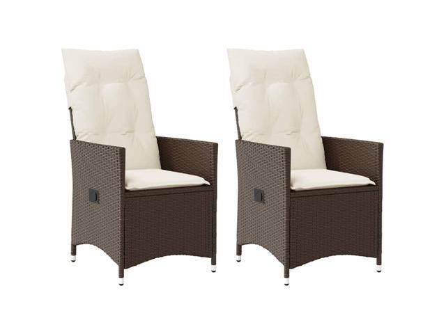 Click here for vidaXL Reclining Patio Chairs with Cushions Outdoo... prices