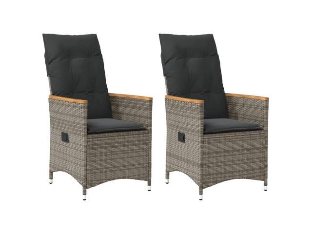 Click here for vidaXL Reclining Patio Chairs with Cushions Outdoo... prices