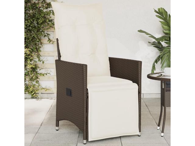 Click here for vidaXL Reclining Patio Chair with Cushions Outdoor... prices