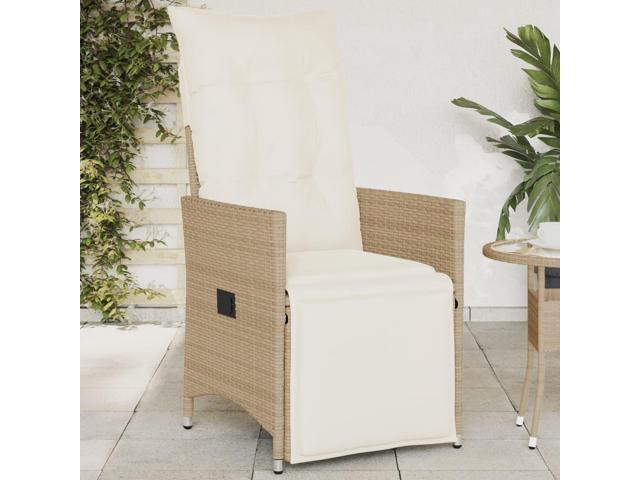 Click here for vidaXL Reclining Patio Chair with Cushions Outdoor... prices