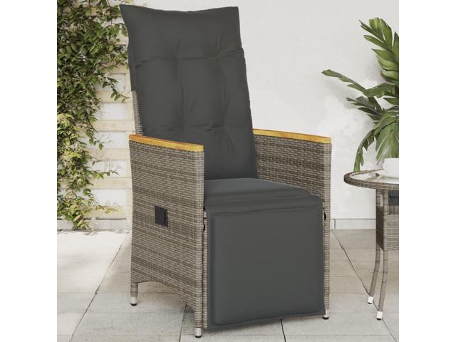 Click here for vidaXL Reclining Patio Chair with Cushions Outdoor... prices