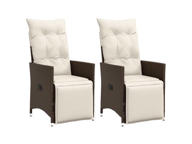 Click here for vidaXL Reclining Patio Chairs with Cushions Outdoo... prices