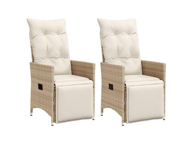 Click here for vidaXL Reclining Patio Chairs with Cushions Outdoo... prices