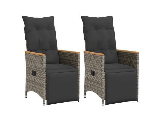 Click here for vidaXL Reclining Patio Chairs with Cushions Outdoo... prices