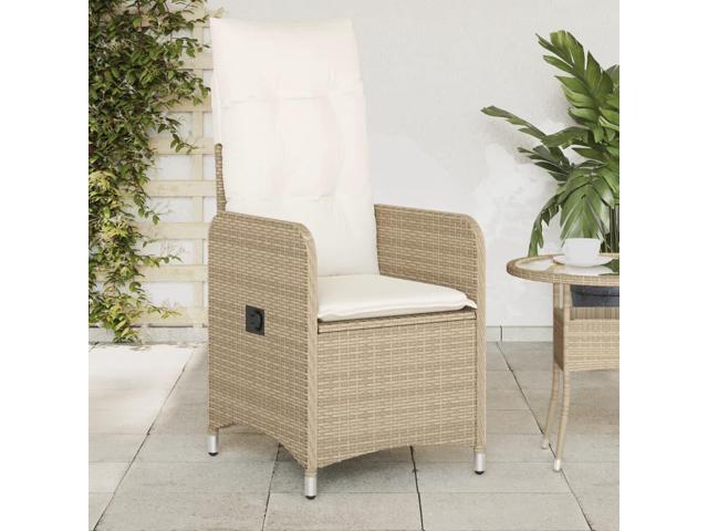 Click here for vidaXL Reclining Patio Chair with Cushions Outdoor... prices