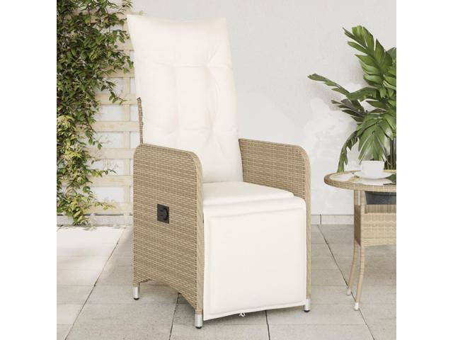 Click here for vidaXL Reclining Patio Chair with Cushions Outdoor... prices