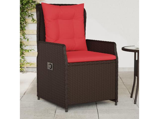 Click here for Reclining Patio Chair Brown  Red - Brown prices
