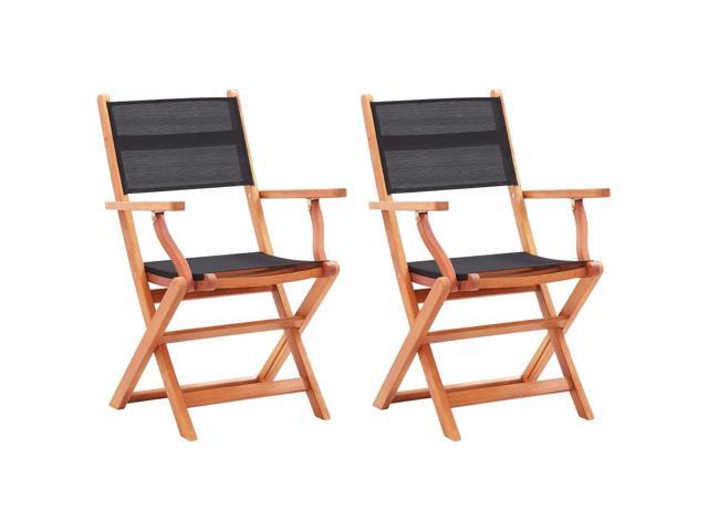 Click here for vidaXL Garden Chair Set of 2 Black and natural prices