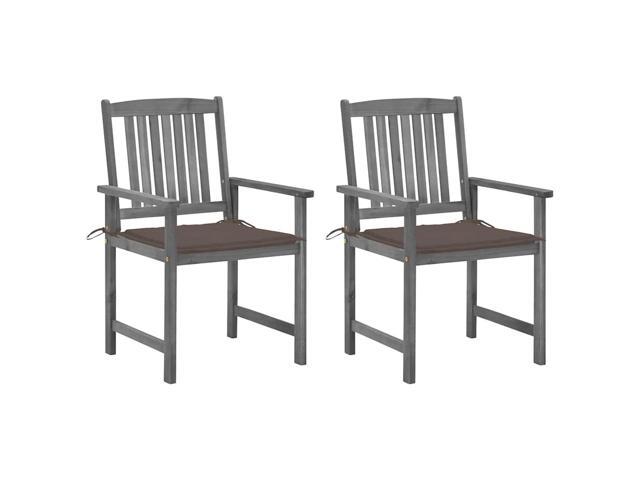 Click here for vidaXL Patio Chairs 2 Pcs Outdoor Chair with Cushi... prices