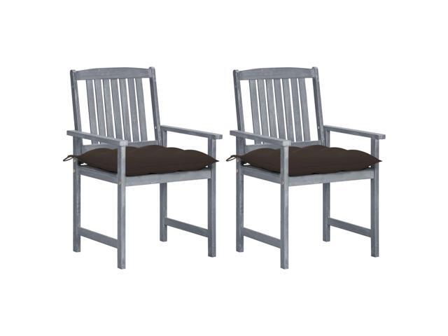 Click here for vidaXL Patio Chairs 2 Pcs Outdoor Chair with Cushi... prices
