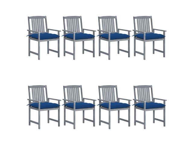 Click here for vidaXL 8x Solid Acacia Wood Patio Chairs with Cush... prices