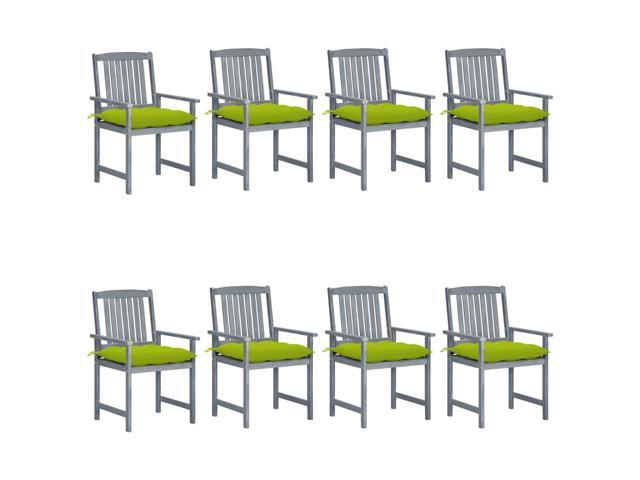 Click here for vidaXL 8x Solid Acacia Wood Patio Chairs with Cush... prices