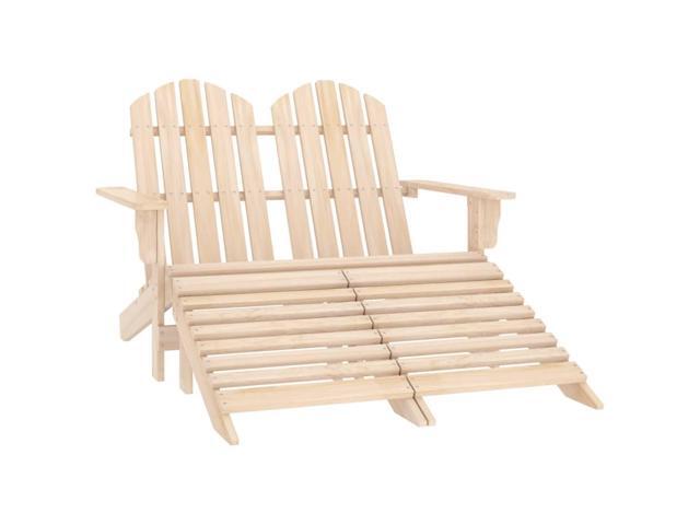 Click here for vidaXL Garden Chair Natural Wood Solid Fir Wood 2-... prices