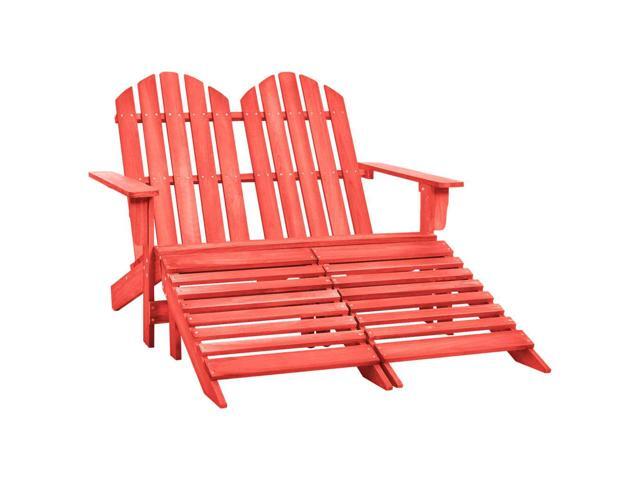 Click here for vidaXL Garden Chair Red Solid fir wood 2-seater De... prices