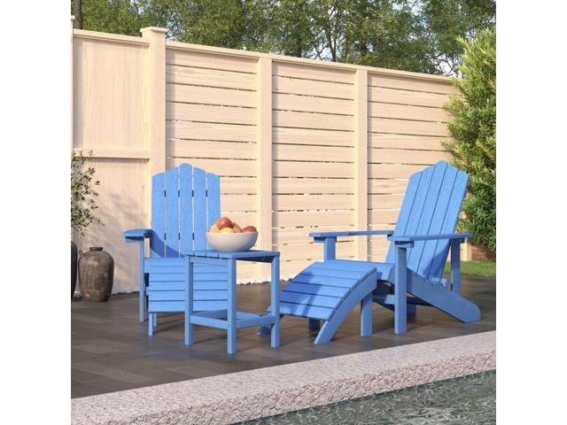 Click here for vidaXL Garden Chair Aqua Blue HDPE (High Density P... prices
