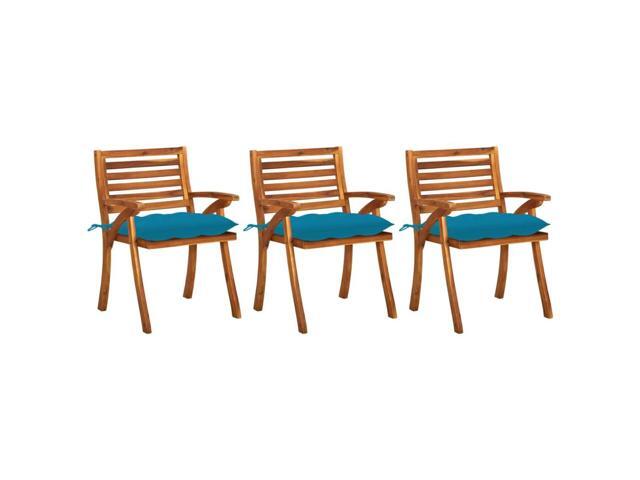 Click here for vidaXL Patio Dining Chairs 3 Pcs Outdoor Chair wit... prices
