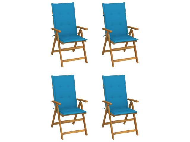 Click here for vidaXL Garden Chair Set of 4 Natural Wood Solid Ac... prices