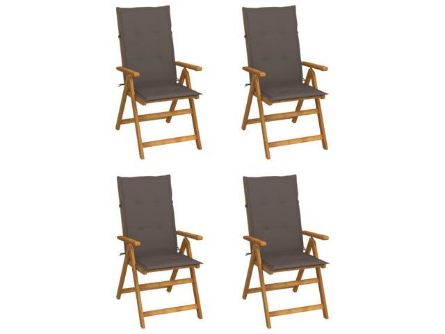 Click here for vidaXL Outdoor Recliner Chairs 4 Pcs Patio Chair w... prices