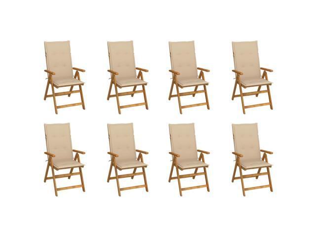 Click here for vidaXL Folding Patio Chairs with Cushions Garden S... prices