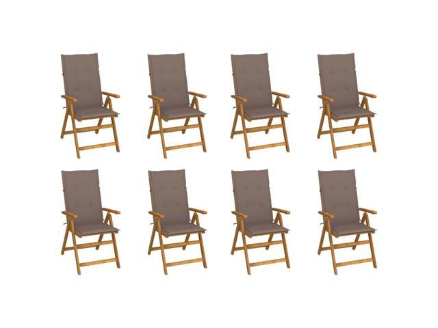Click here for vidaXL Outdoor Recliner Chairs 8 Pcs Patio Chair w... prices