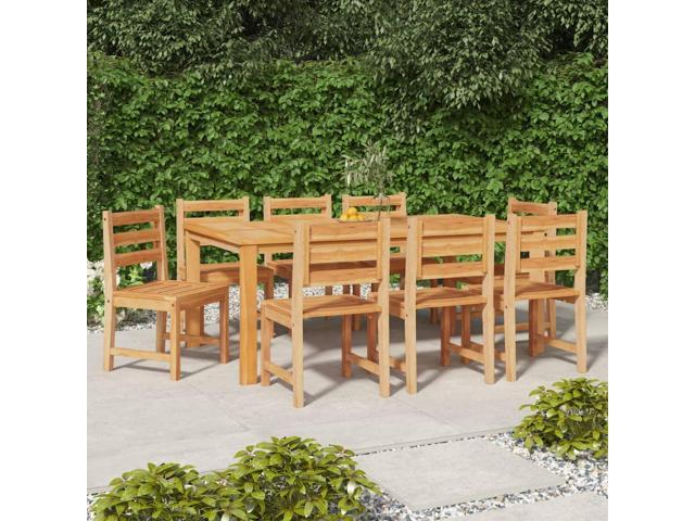 Click here for vidaXL Garden Chair Set of 8 Warm Teak Solid Teak... prices