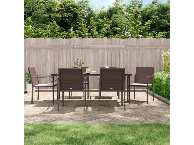 Click here for vidaXL Patio Chair 6 Pcs Outdoor Seat with Cushion... prices