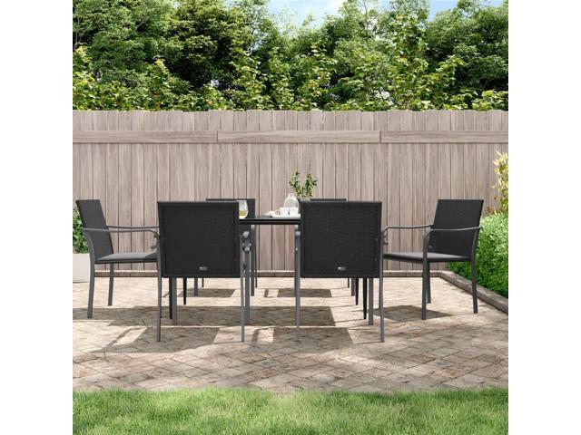 Click here for vidaXL Patio Chair 6 Pcs Outdoor Seat with Cushion... prices