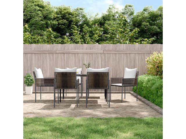 Click here for vidaXL Patio Chair 6 Pcs Outdoor Chair with Cushio... prices