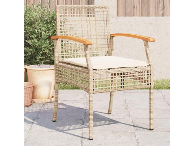 Click here for vidaXL Patio Chairs with Cushions Outdoor 4 Pcs Be... prices