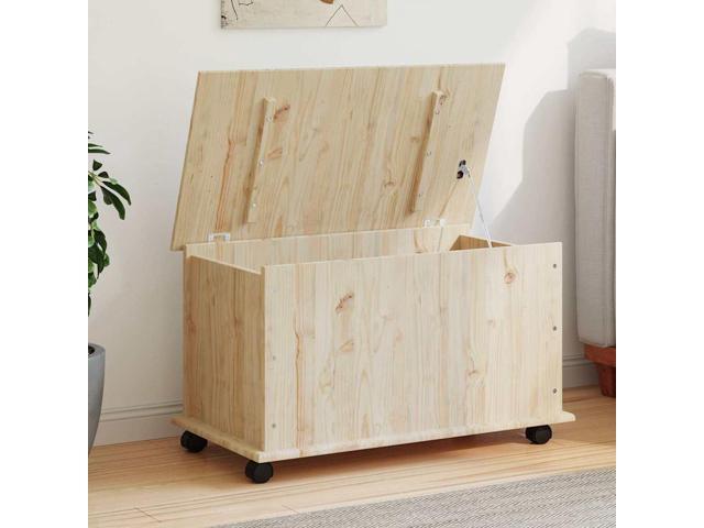 Click here for vidaXL Storage Chest with Wheels  Storage Trunk wi... prices
