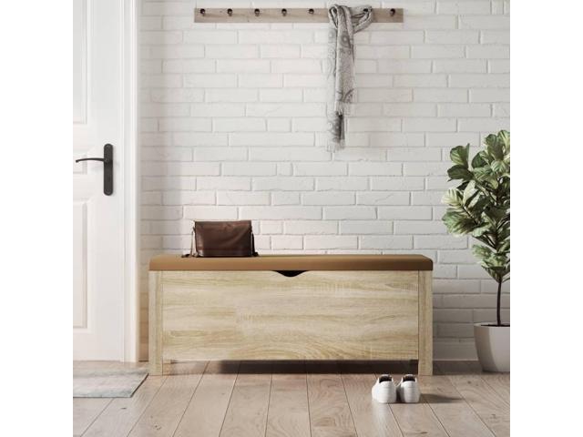 Click here for vidaXL Storage Box with Cushion Bench Organizer Li... prices