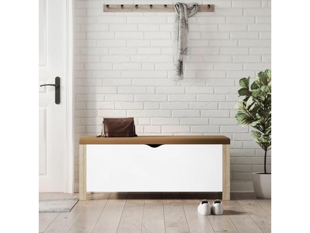 Click here for vidaXL Storage Box White and Sonoma Oak prices