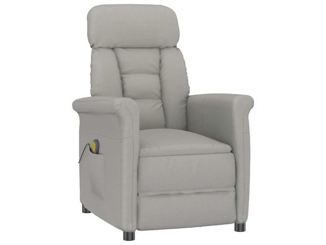 Click here for vidaXL Massage Chair Light gray 70.5 x 96.5 x 95 c... prices