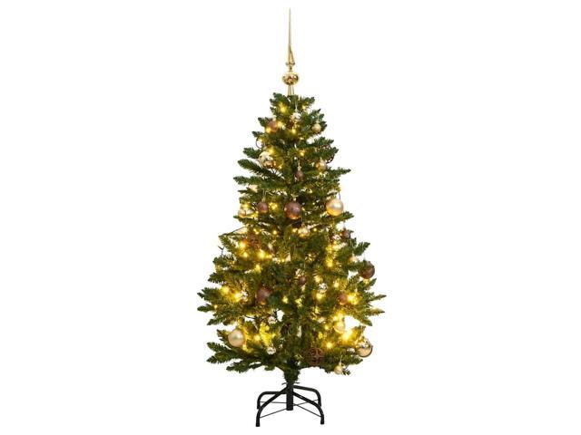 Click here for vidaXL Artificial Hinged Christmas Tree 150 LEDs a... prices