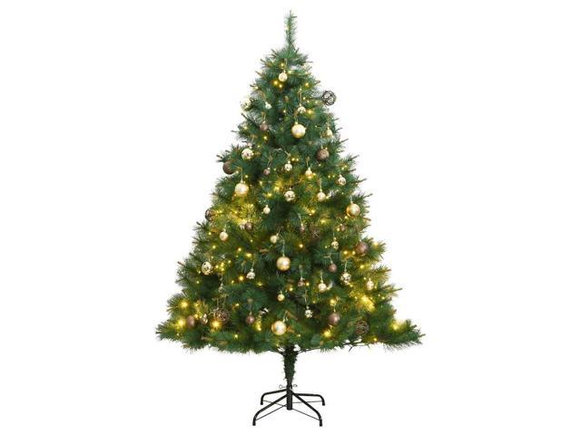 Click here for vidaXL Artificial Hinged Christmas Tree 150 LEDs a... prices