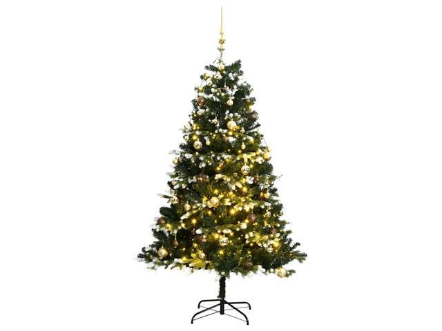 Click here for vidaXL Artificial Hinged Christmas Tree 300 LEDs a... prices