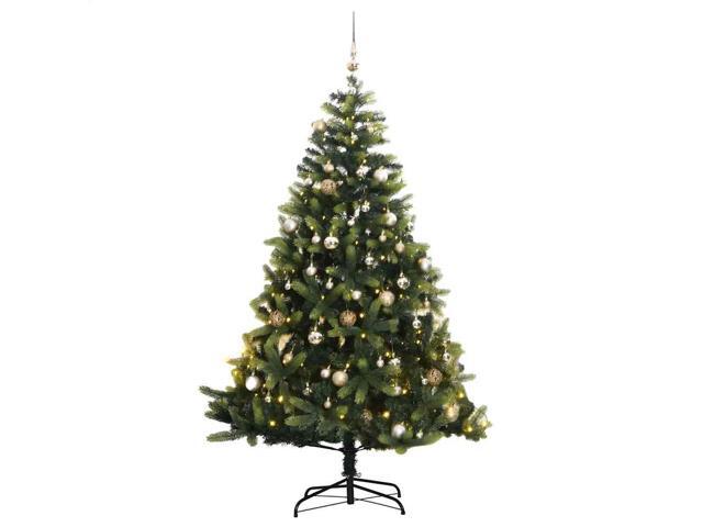 Click here for vidaXL Artificial Hinged Christmas Tree 150 LEDs a... prices