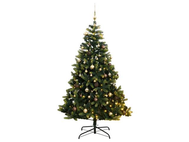 Click here for vidaXL Artificial Hinged Christmas Tree 300 LEDs a... prices