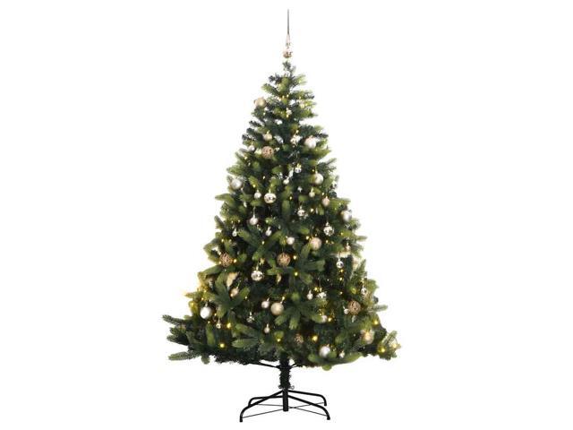 Click here for vidaXL Artificial Hinged Christmas Tree 300 LEDs a... prices