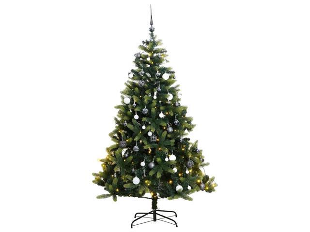 Click here for vidaXL Artificial Hinged Christmas Tree 300 LEDs a... prices