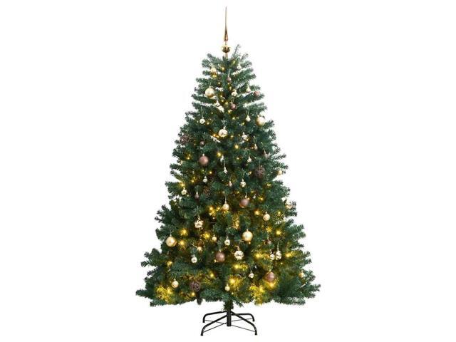Click here for vidaXL Artificial Hinged Christmas Tree 150 LEDs a... prices