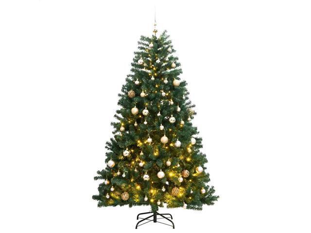 Click here for vidaXL Artificial Hinged Christmas Tree 150 LEDs a... prices