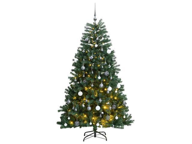 Click here for vidaXL Artificial Hinged Christmas Tree 150 LEDs a... prices