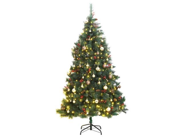Click here for vidaXL Artificial Hinged Christmas Tree 300 LEDs a... prices