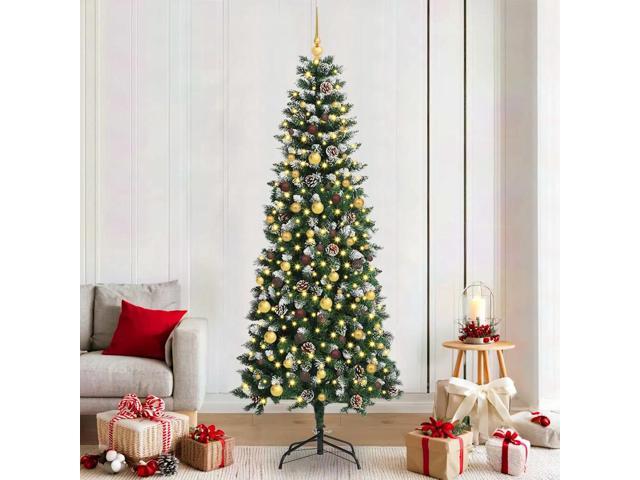 Click here for vidaXL Artificial Christmas Tree with 300 LEDs Gre... prices