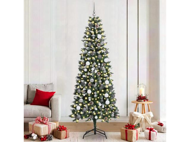 Click here for vidaXL Artificial Christmas Tree with 300 LEDs Gre... prices