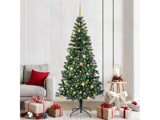 Click here for vidaXL Artificial Pre-lit Christmas Tree Green 82.... prices