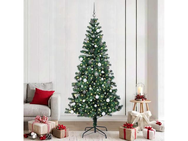 Click here for vidaXL Artificial Pre-lit Christmas Tree Green 94.... prices